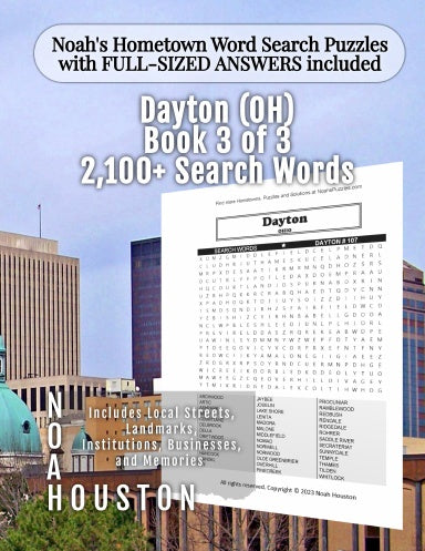 NoahÕs Hometown Word Search Puzzles with FULL-SIZED ANSWERS included ...